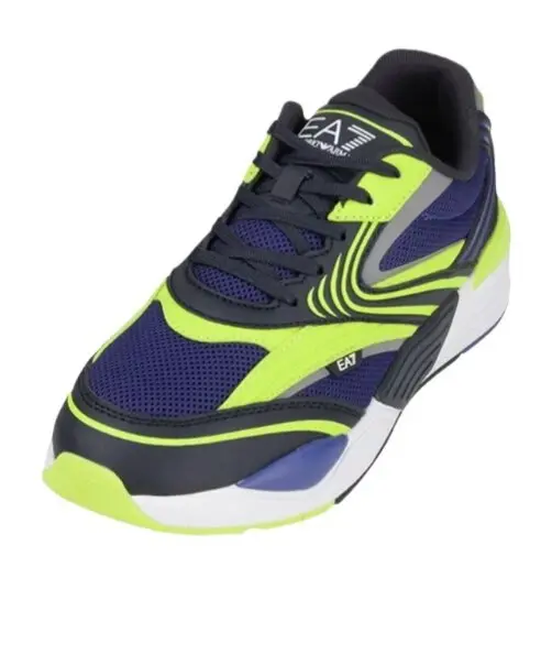 Emporio Armani Round Toe Lace-up Sneakers