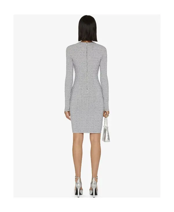 Givenchy 4g Monogram Long-sleeve Dress
