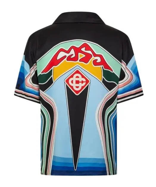 Casablanca Graphic Mountain Short Sleeve Shirt