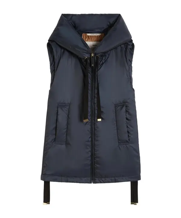 Max Mara Greengo Hooded Gilet - Midnight Blue