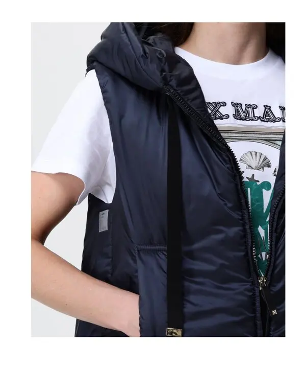 Max Mara Greengo Hooded Gilet - Midnight Blue