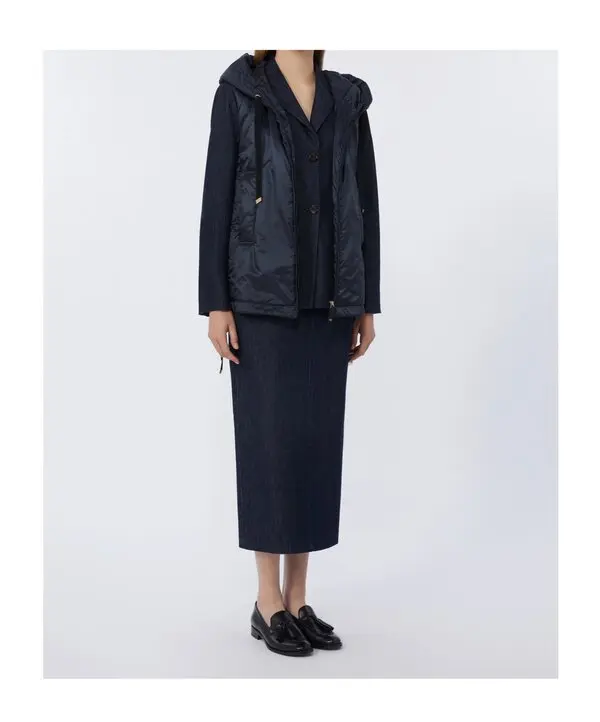 Max Mara Greengo Hooded Gilet - Midnight Blue