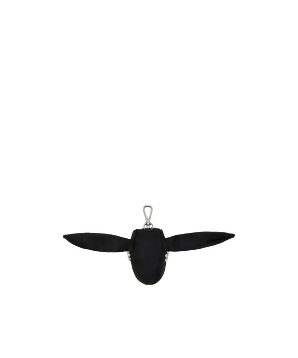 Simone Rocha Satin Hare Coin Purse Charm - Black/clear
