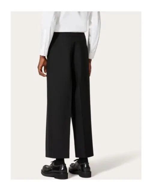 Valentino Garavani Cropped Pleated Trousers