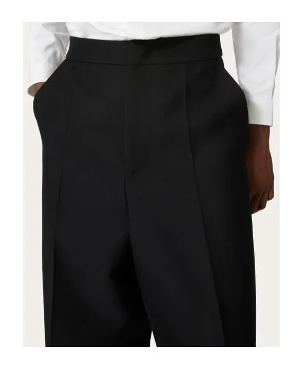 Valentino Garavani Cropped Pleated Trousers