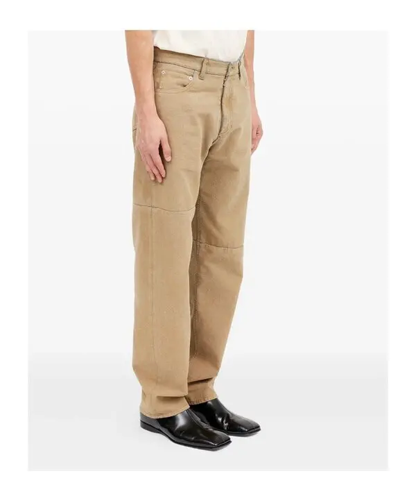 MAISON MARGIELA Straight Leg Jeans With Logo Patch