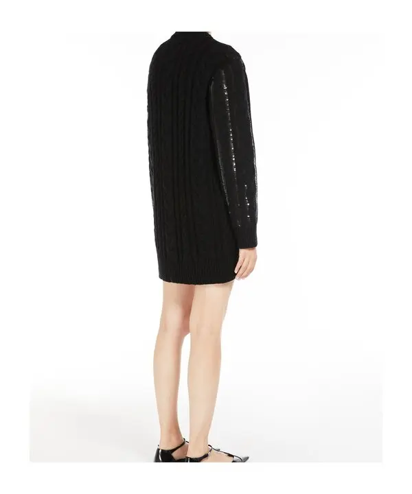 Max Mara Sequined Knit Sweater With Long Sleeves