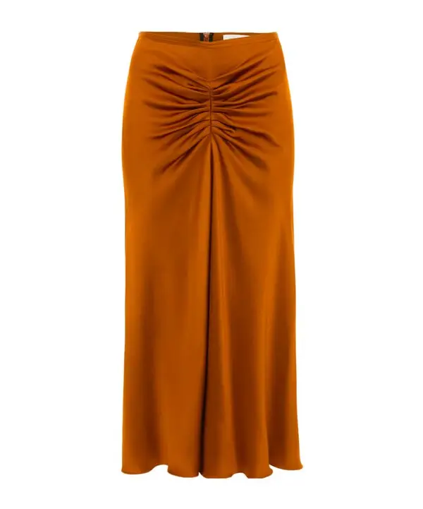 Victoria Beckham Draped Skirt - Brown