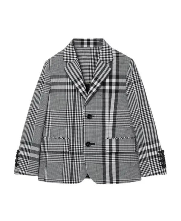 Burberry Single-breasted Checked Blazer