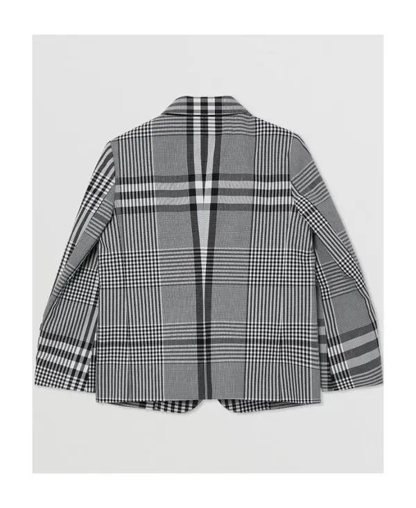Burberry Single-breasted Checked Blazer