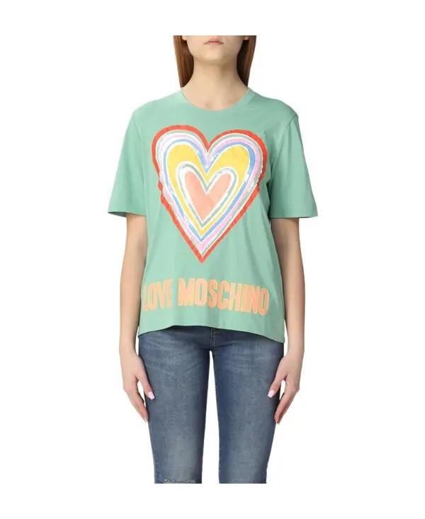 Moschino Love Pattern Short Sleeve T-shirt