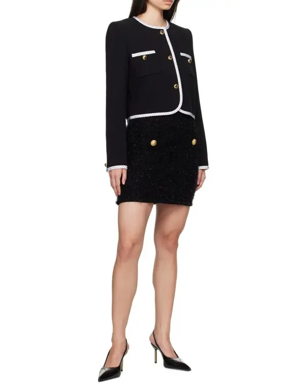 Moschino Long-sleeved Casual Jacket With Button Cuffs
