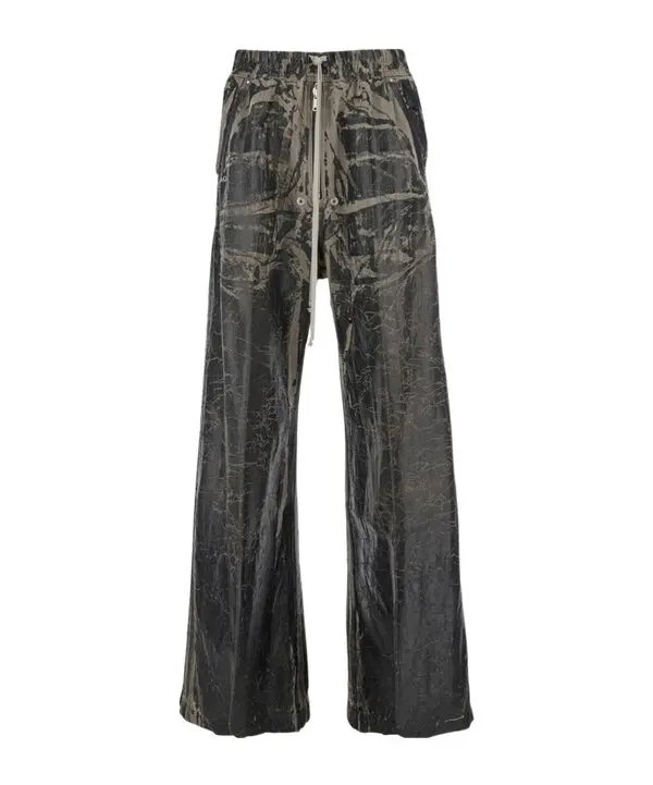 Rick Owens Geth Belas Distressed Trousers - Black