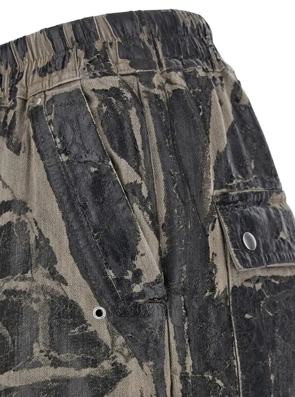 Rick Owens Geth Belas Distressed Trousers - Black