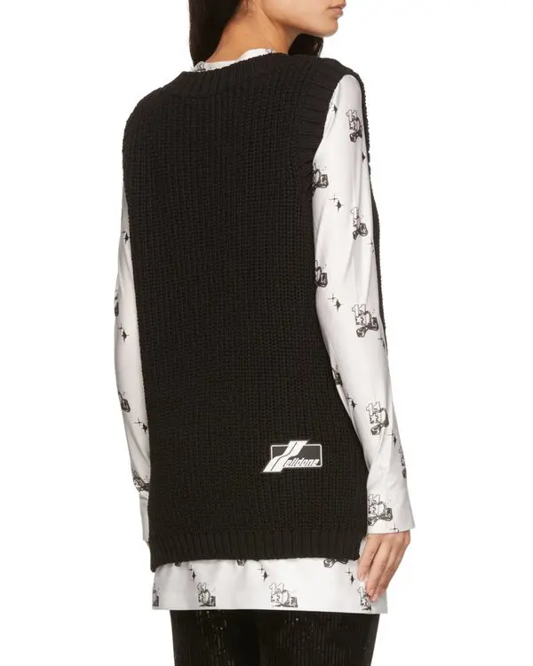 We11Done Ribbed Knitted Vest