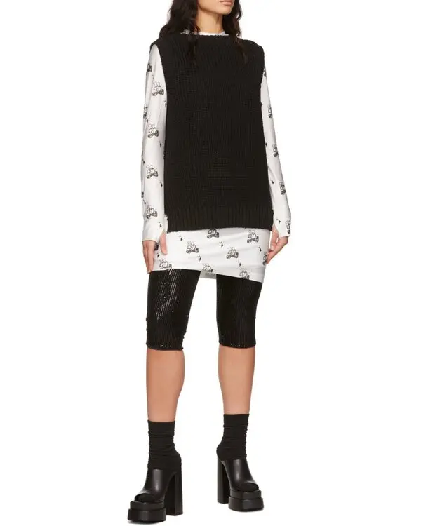We11Done Ribbed Knitted Vest