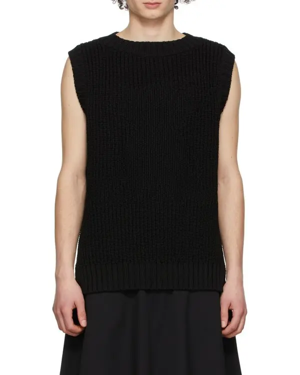 We11Done Ribbed Knitted Vest
