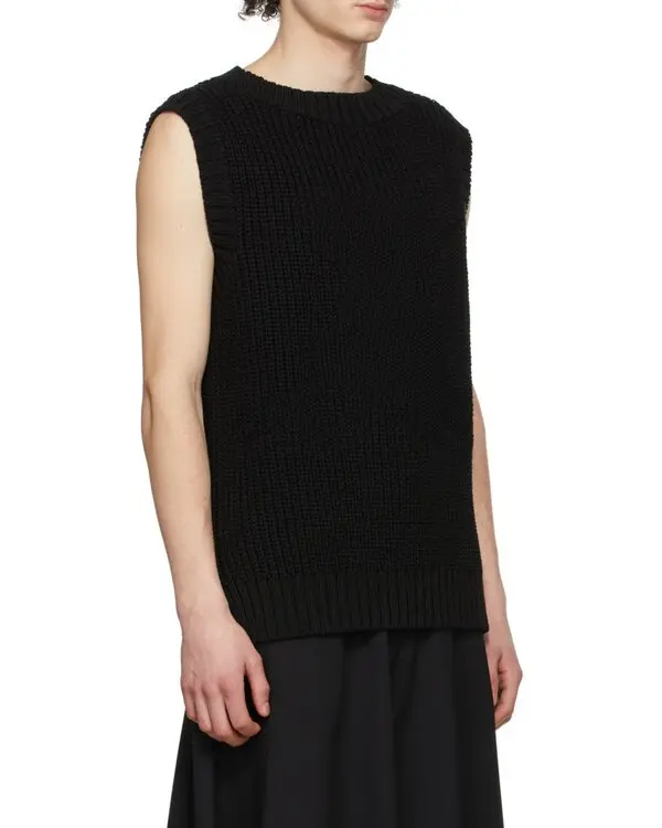 We11Done Ribbed Knitted Vest