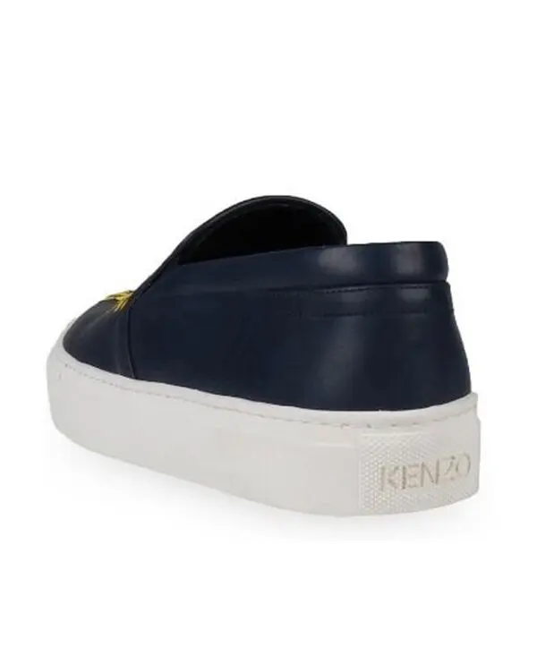 Kenzo Tiger Head Embroidered Slip-on Sneakers