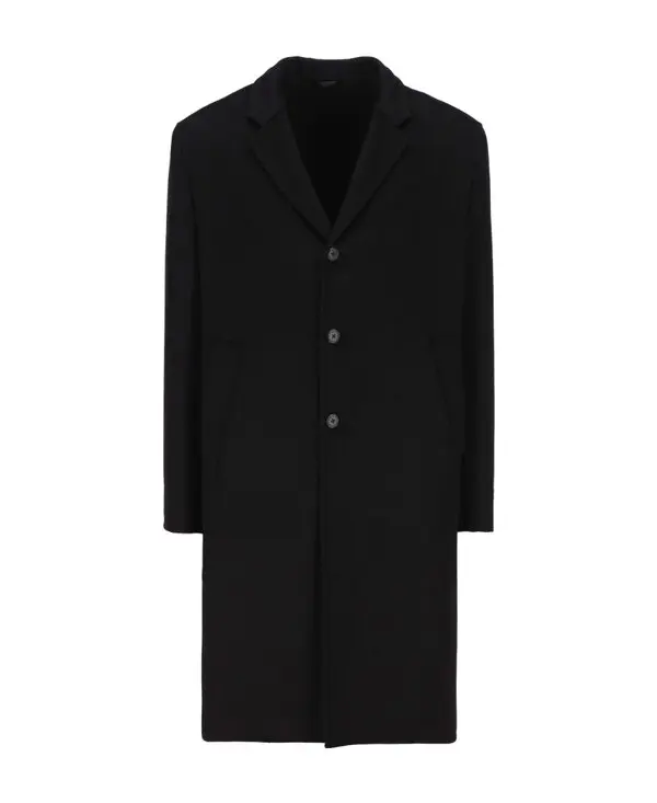 Prada Wool Single-breasted Coat - Black