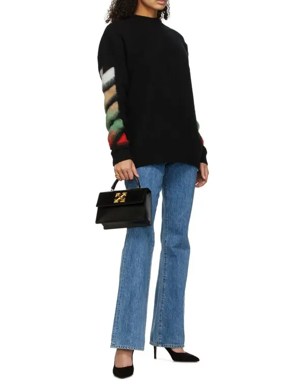 Off-White Gradient Diagonal Print Knitted Jumper - Black