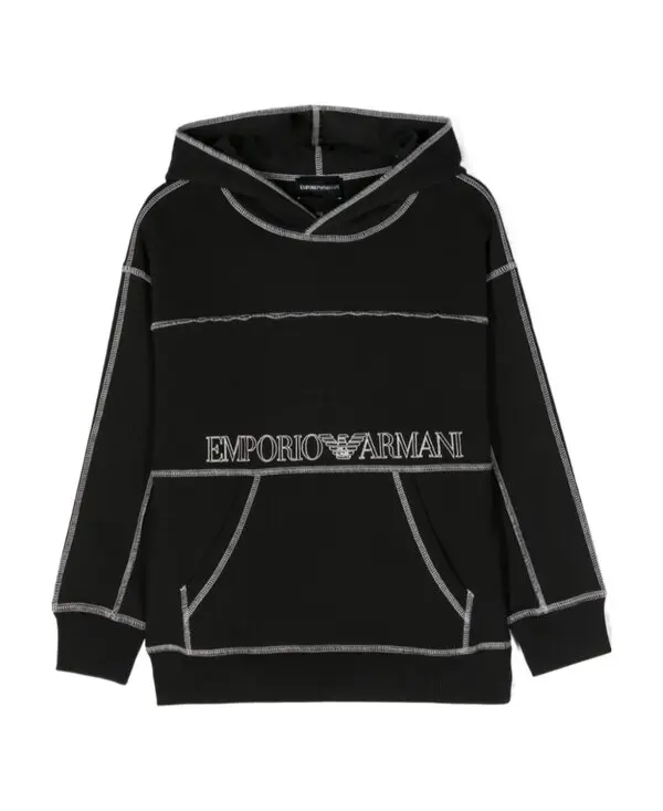 Emporio Armani Logo-print Cotton Hoodie