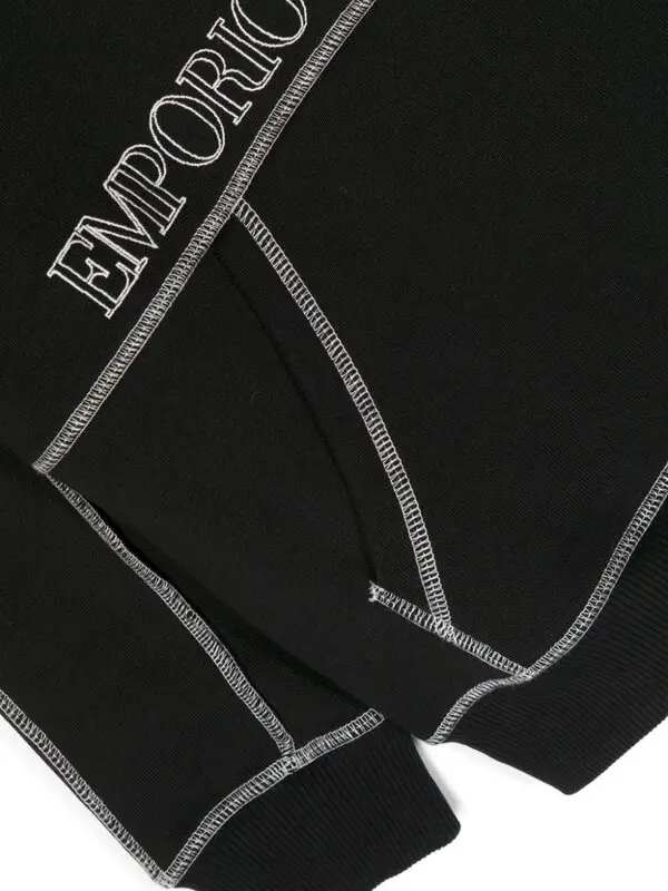 Emporio Armani Logo-print Cotton Hoodie