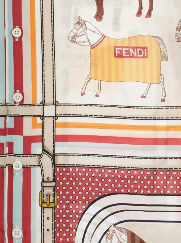 Fendi Printed Short-sleeve Shirt