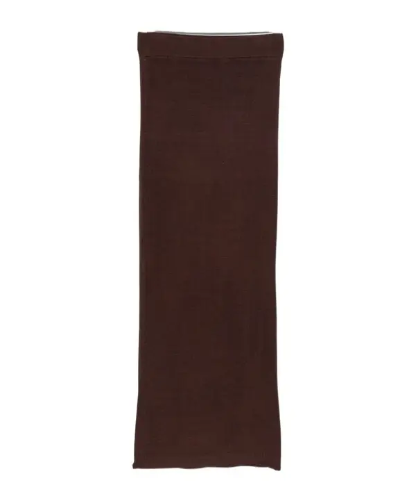 ENTIRE STUDIOS Ribbed Midi Skirt - Black