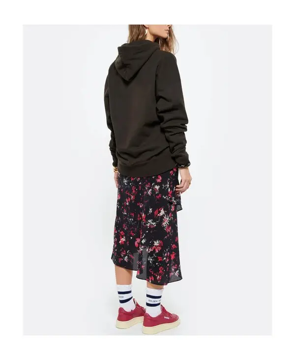 Isabel Marant Étoile Mansel Logo Printed Hoodie - Black