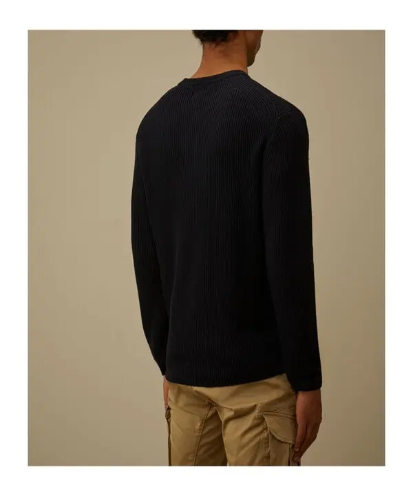 C.P. COMPANY Lens Sleeve Knitted Sweater