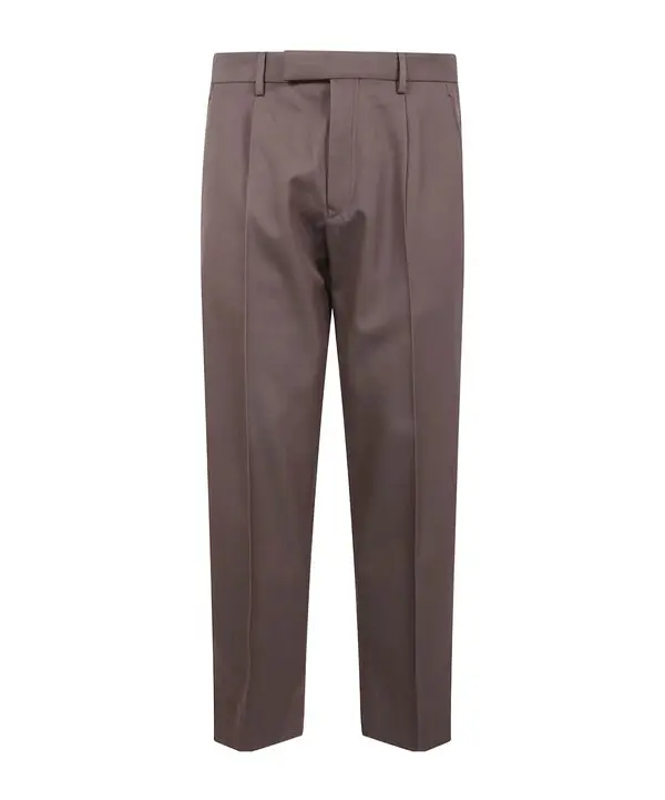 Zegna Tailored Pleat Detailed Trousers - Brown