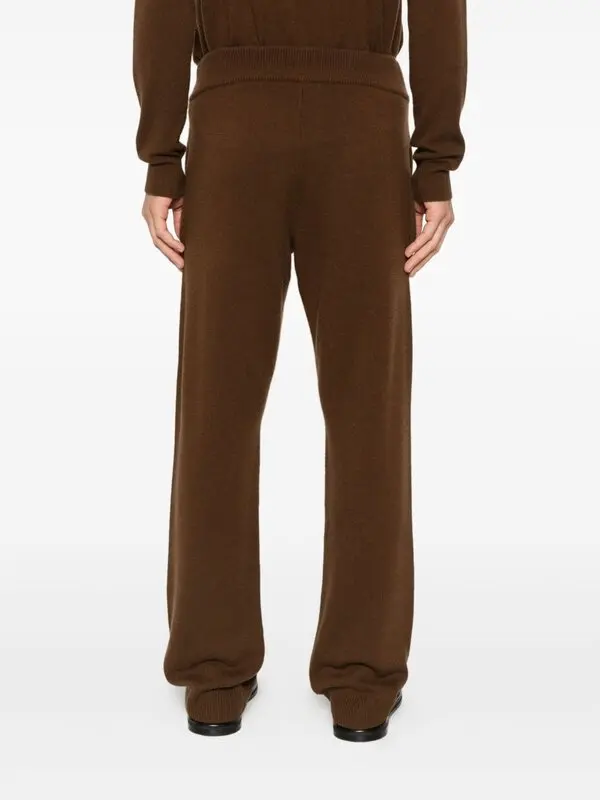 ENTIRE STUDIOS Ribbed Track Trousers - Brown