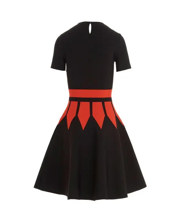 Alexander McQueen Short Sleeve Umbrella Dress