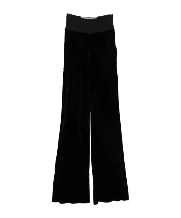 Rick Owens Velvet Paneled Wide-leg Trousers