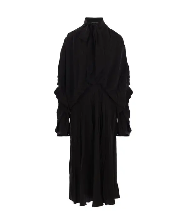 Balenciaga Creased-effect Midi Dress