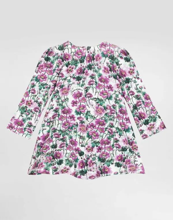 Dolce & Gabbana Floral Print Smocked Dress With Matching Briefs