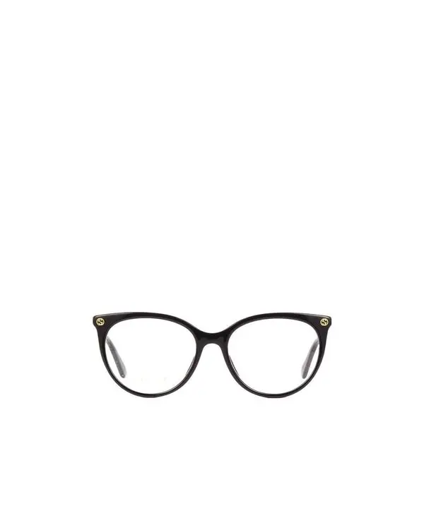 Gucci Round Frame Eyeglasses - Black