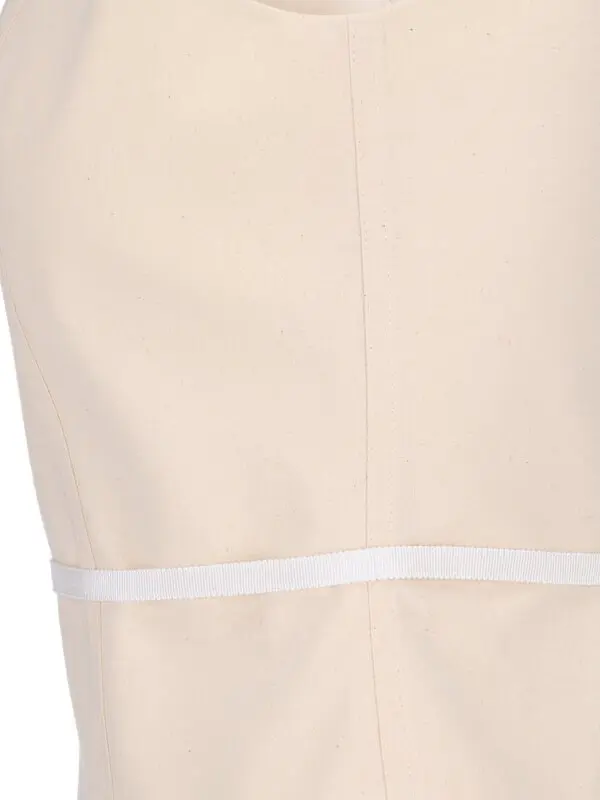 Moschino High Neck Sleeveless Top - Nude