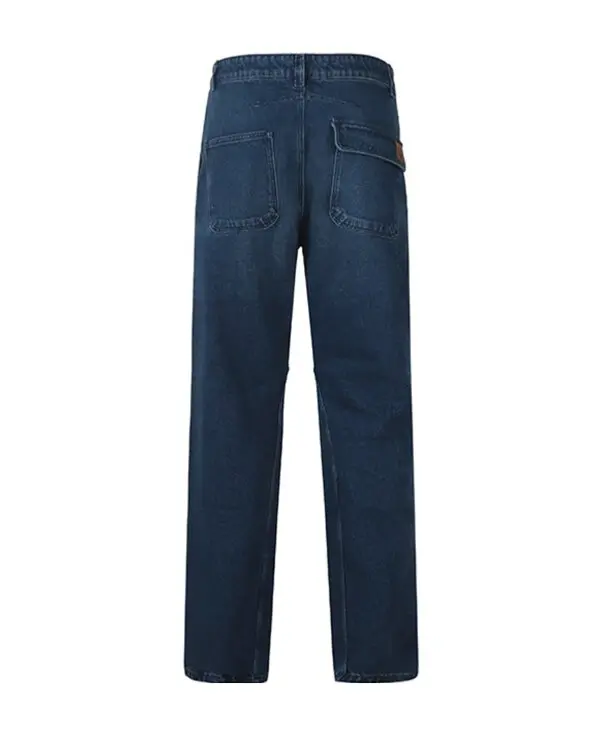 Kenzo Straight Leg Jeans With Buckle Detail