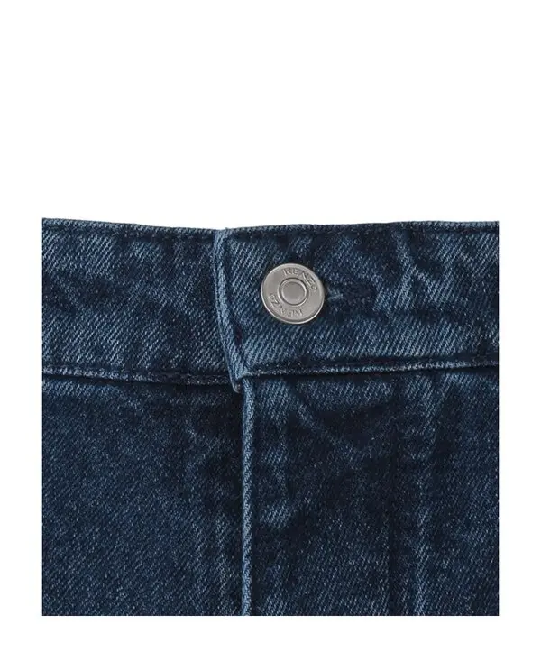 Kenzo Straight Leg Jeans With Buckle Detail
