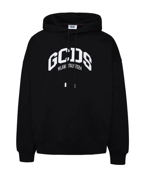 Gcds Lounge Logo Cotton Hoodie