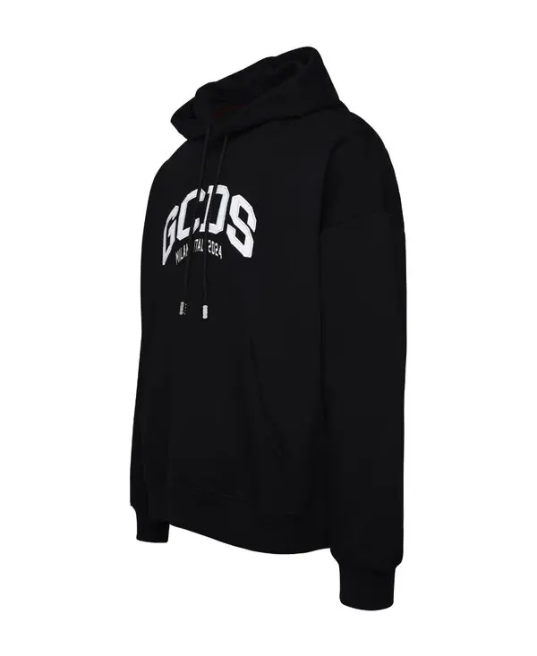 Gcds Lounge Logo Cotton Hoodie