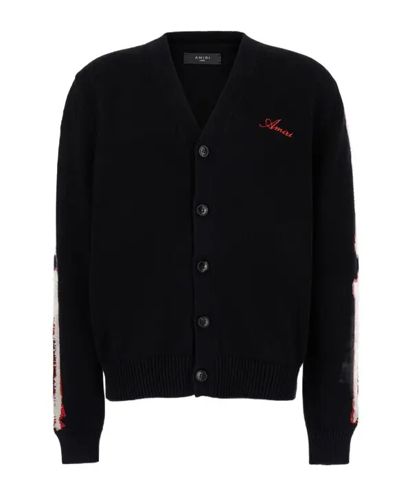 Amiri Bones Cardigan - Black