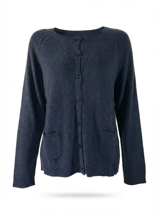 Max Mara Long-sleeved Knitted Cardigan With Pockets