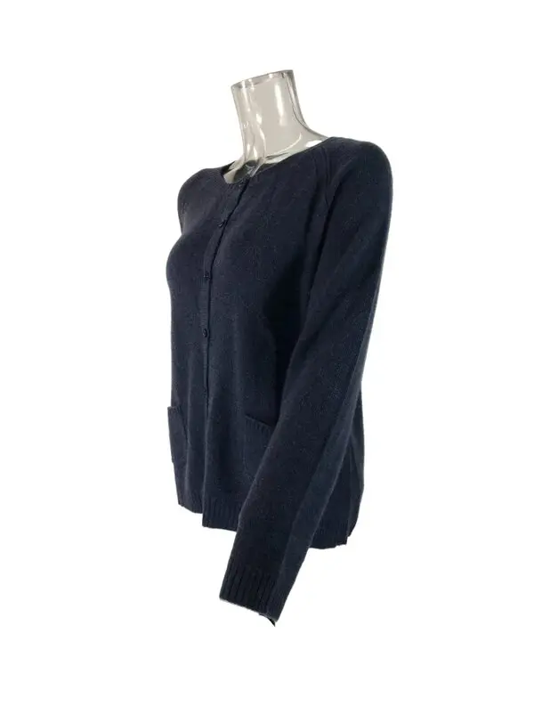 Max Mara Long-sleeved Knitted Cardigan With Pockets