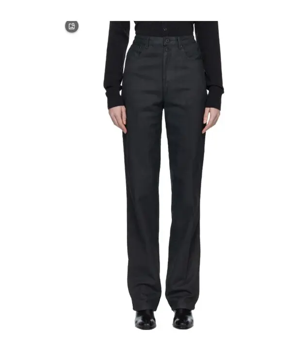 LEMAIRE Pleated Trousers - Black