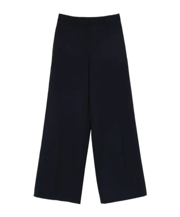 Fabiana Filippi Wide Leg Trousers With Belt Loops