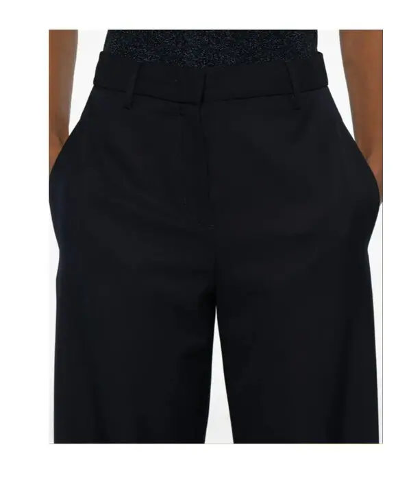 Fabiana Filippi Wide Leg Trousers With Belt Loops