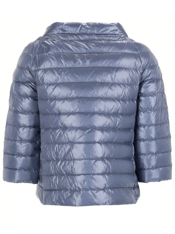 Herno Reversible Padded Jacket With Snap Closure - Blue